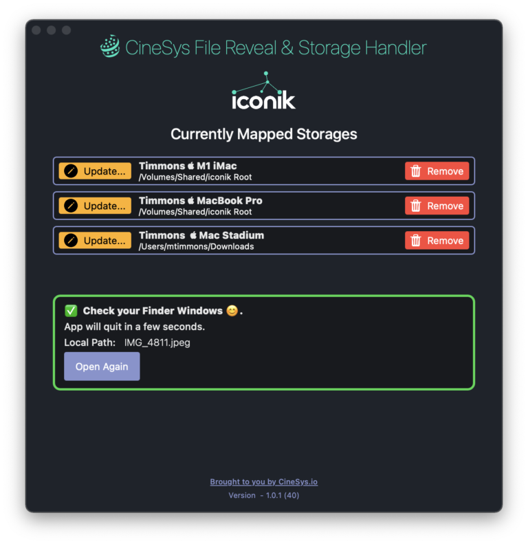 iconik Apps – CineSys.io