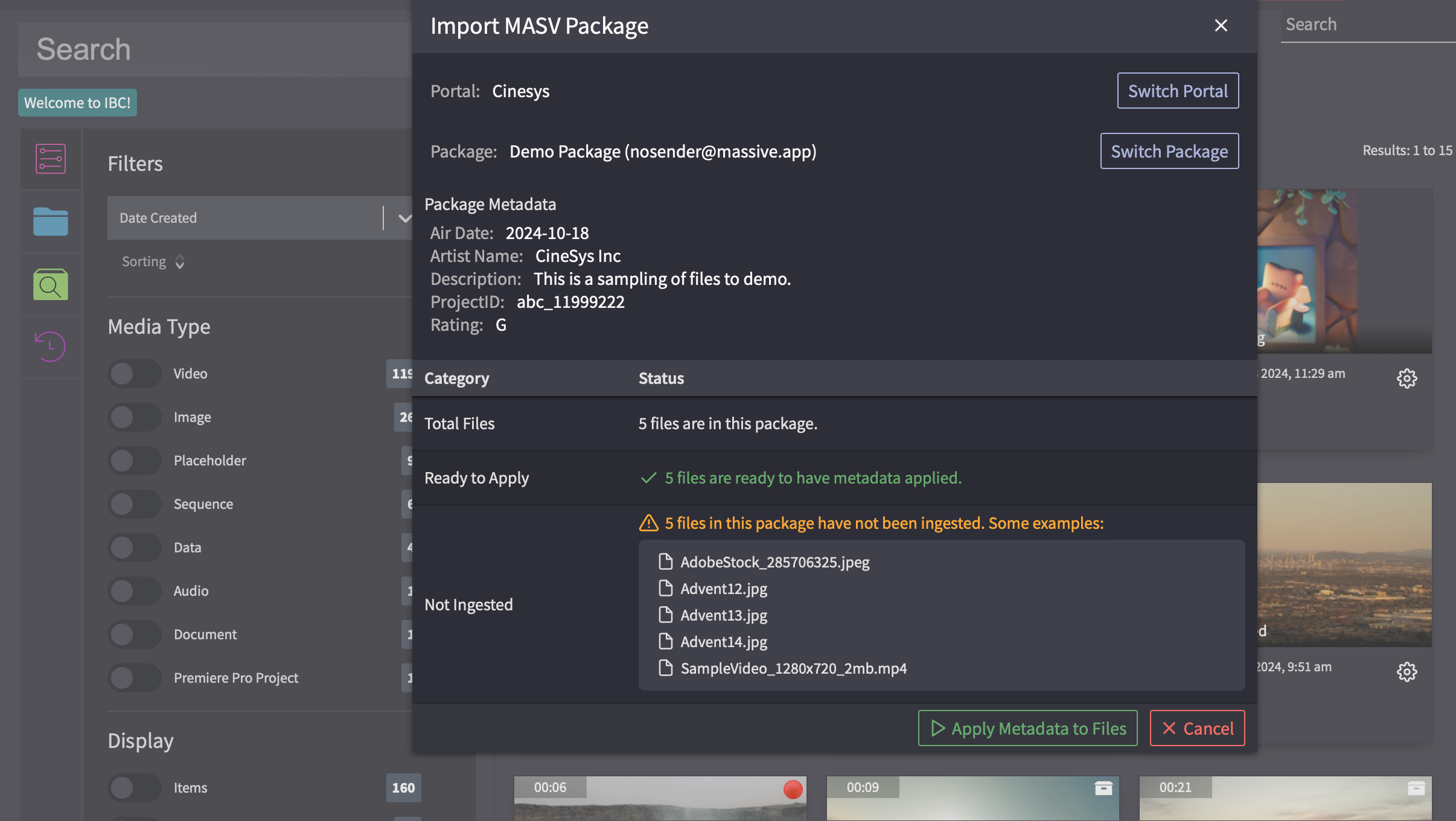Cantemo with MASV - CineSys.io