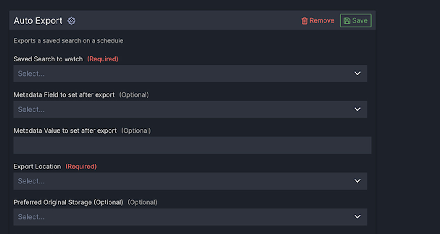Auto Export - CineSys.io