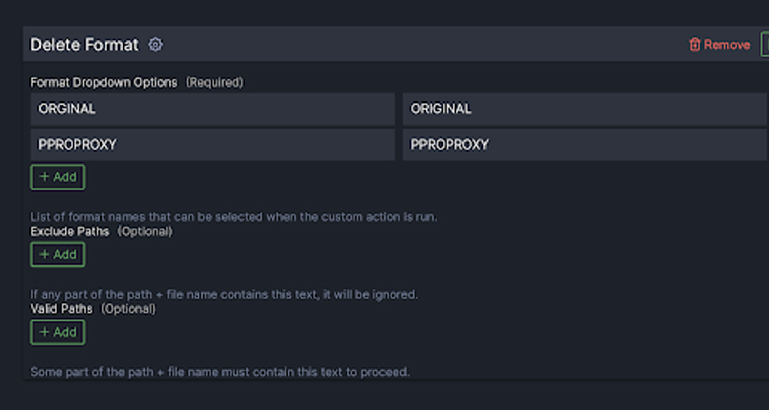 Delete Format - CineSys.io